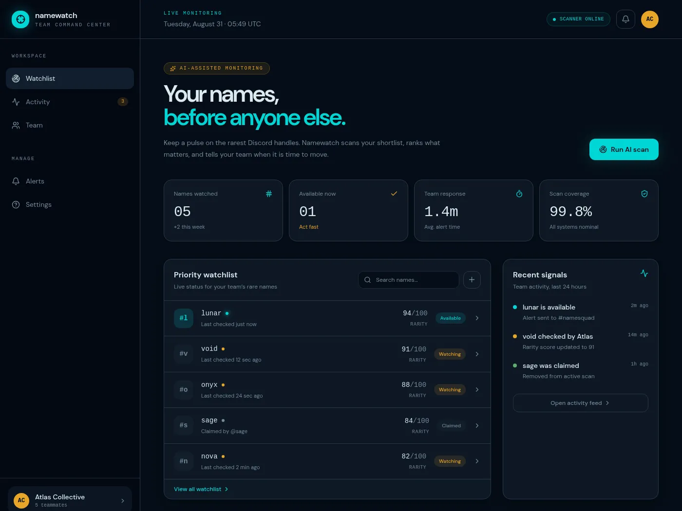 Discord Name Sniper