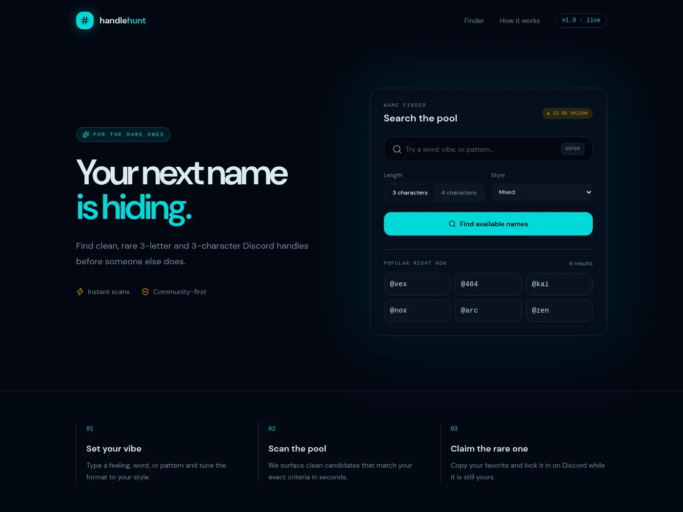 Discord Name Finder