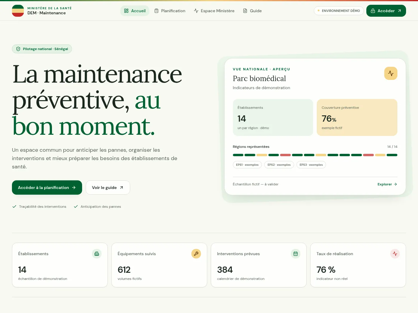 DEM Maintenance Sénégal