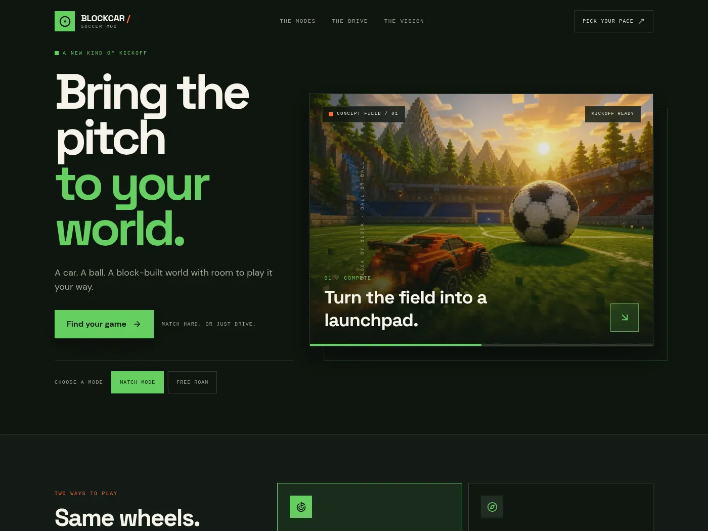 BlockCar Soccer Mod