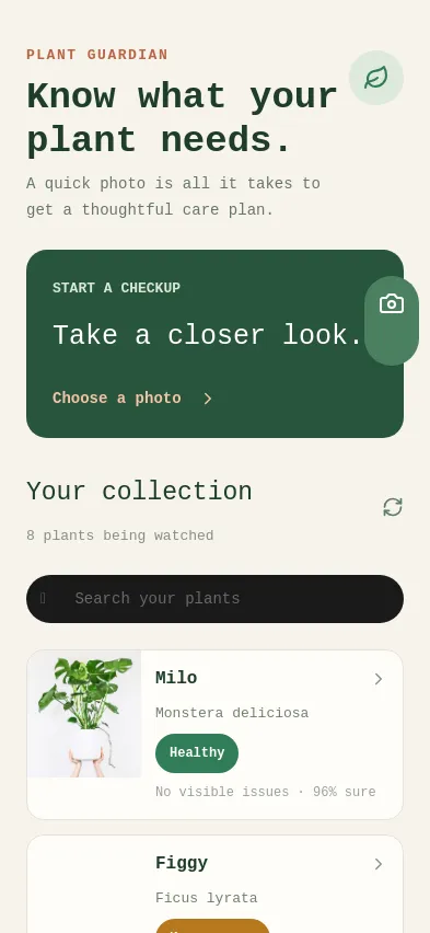Plant Guardian AI