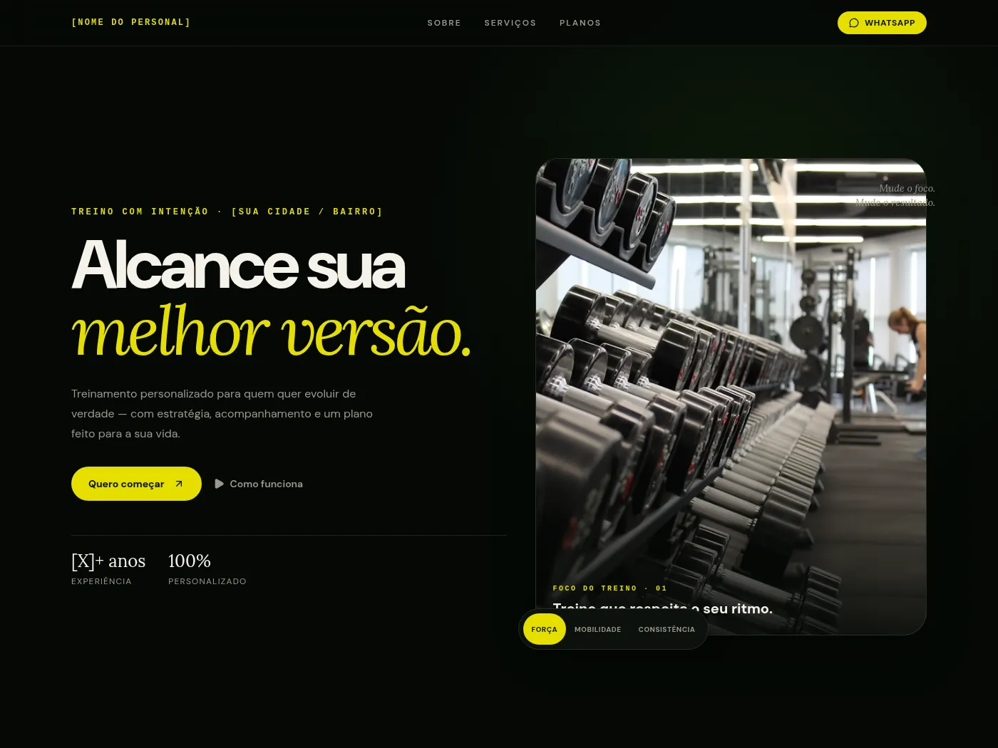 Personal Trainer Pro Site