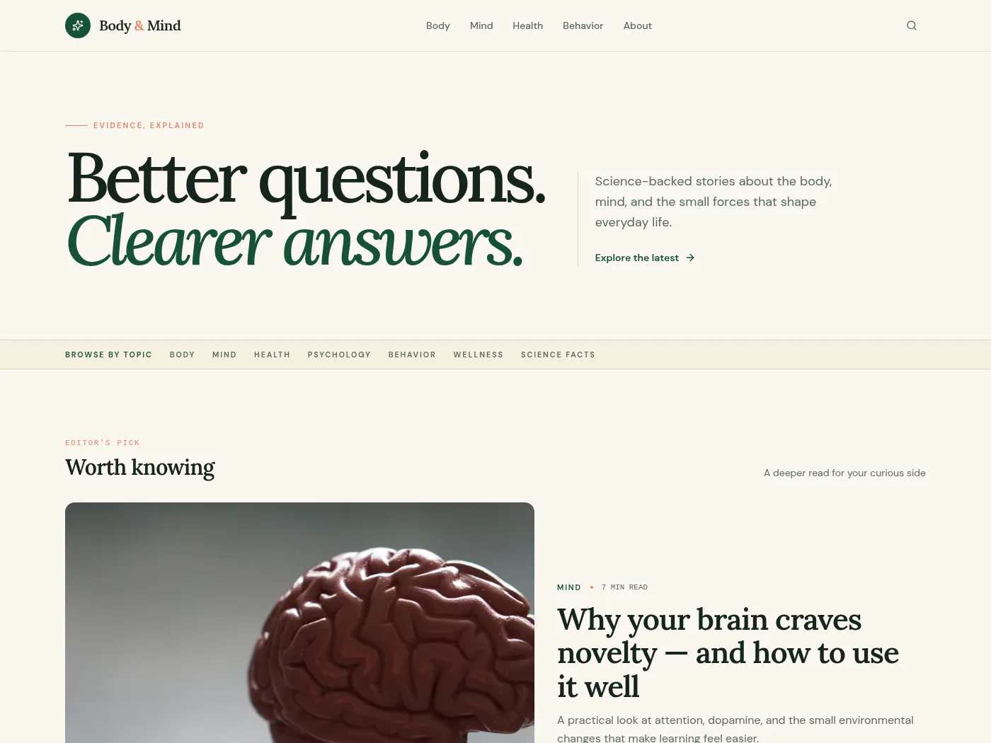 Science Blog Theme