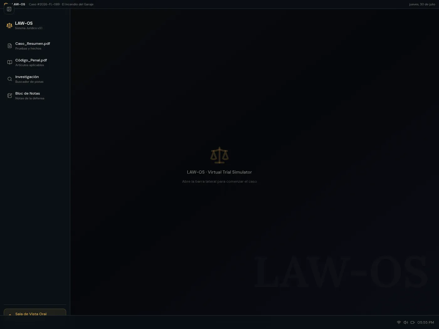 LAW-OS Virtual Trial Sim