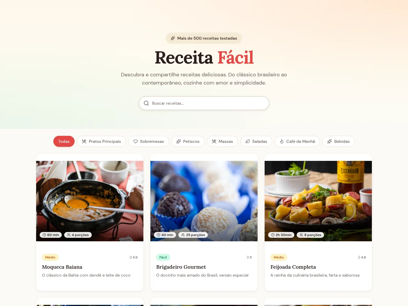 Receita Fácil App