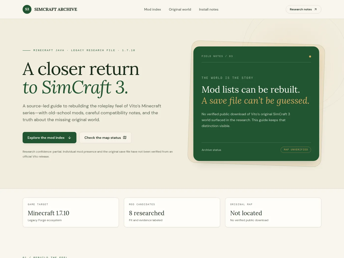 SimCraft 3 Legacy Pack