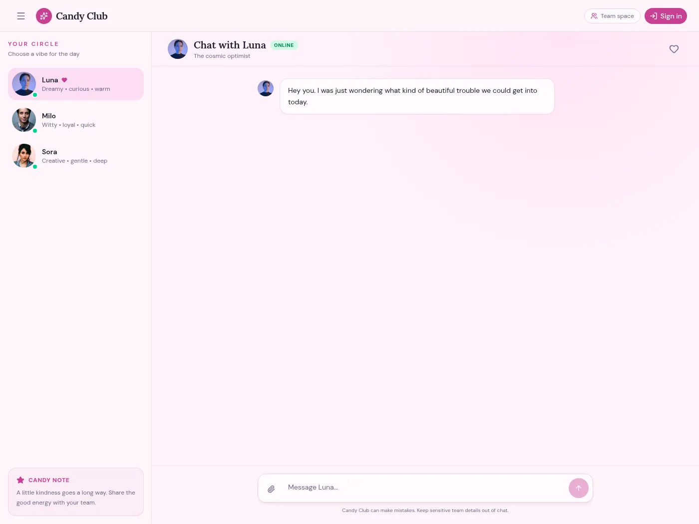 Candy AI Chat Clone