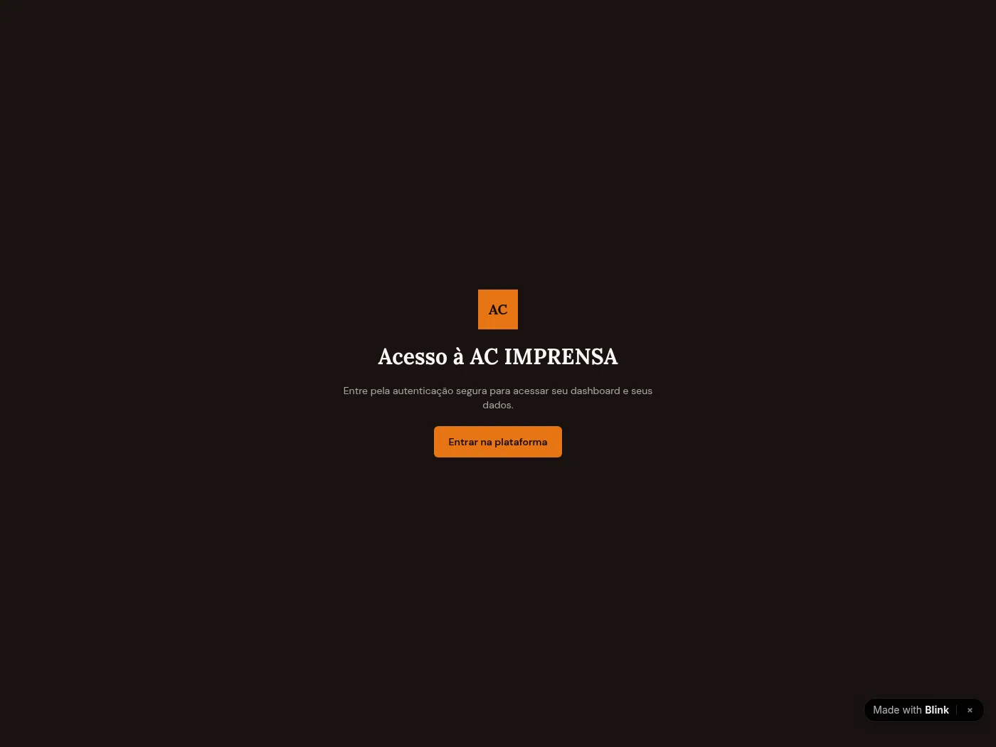 AC IMPRENSA Dashboard