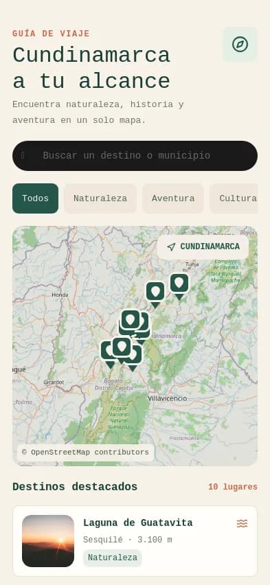 Cundinamarca Map Explorer