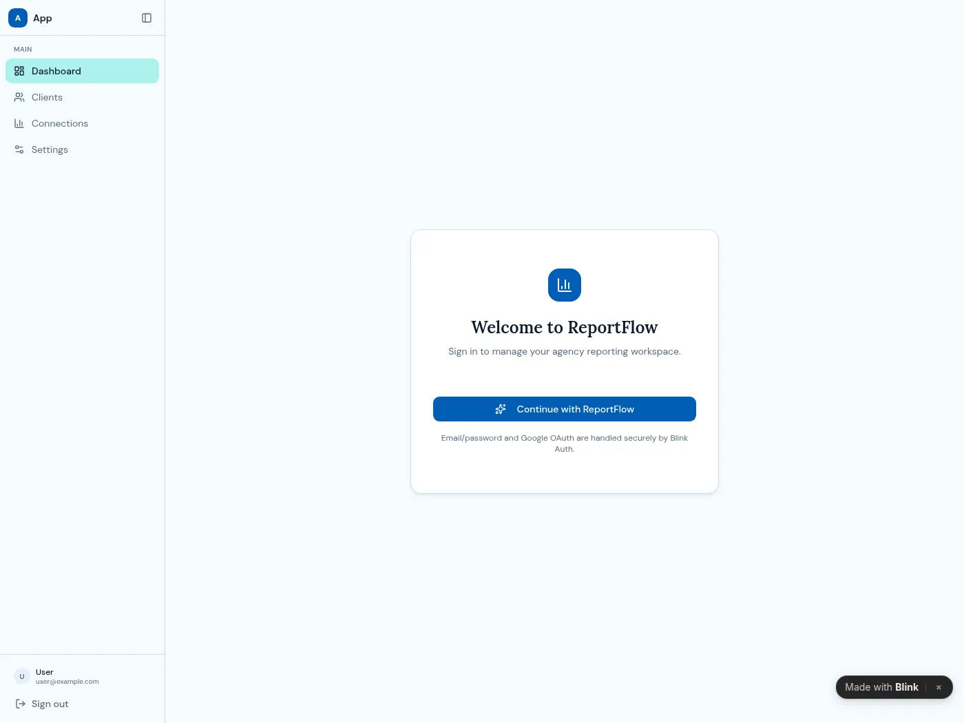 ReportFlow SaaS B2B