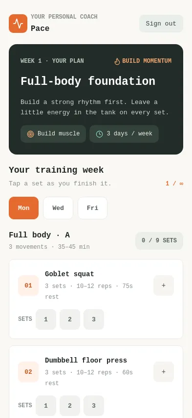 AI Workout Planner
