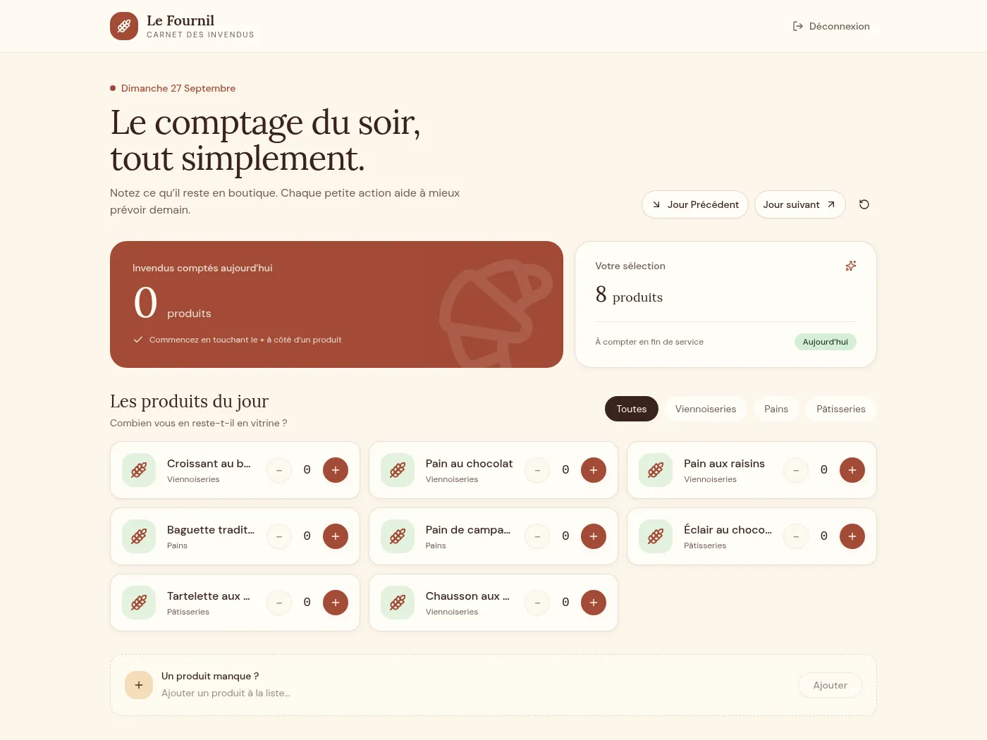 Bakery Unsold Tracker