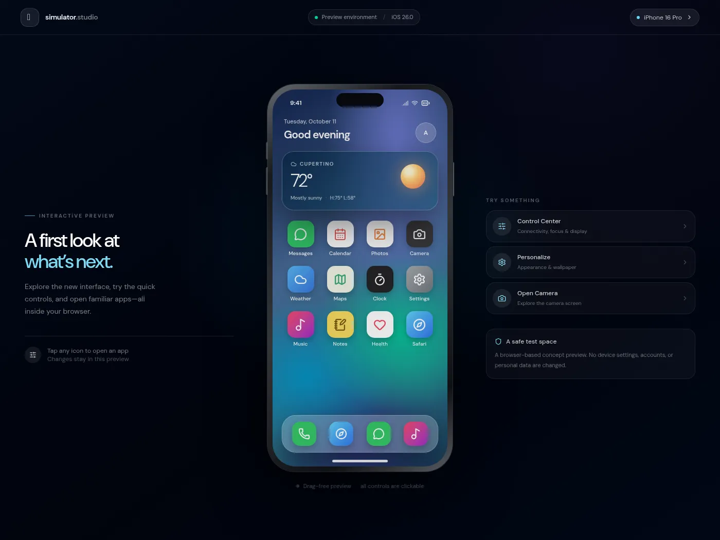 iOS 26 Simulator