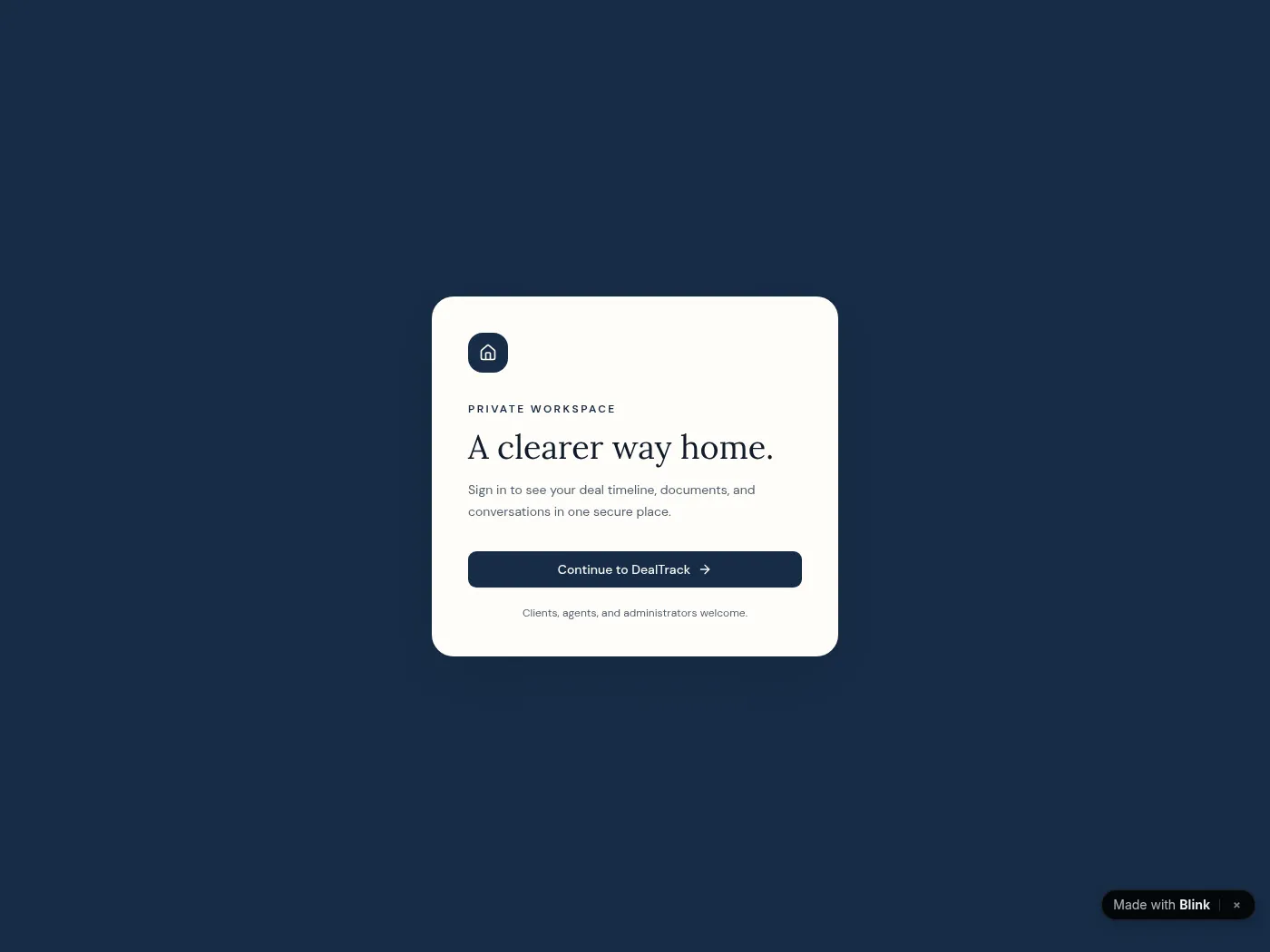 DealTrack Real Estate App