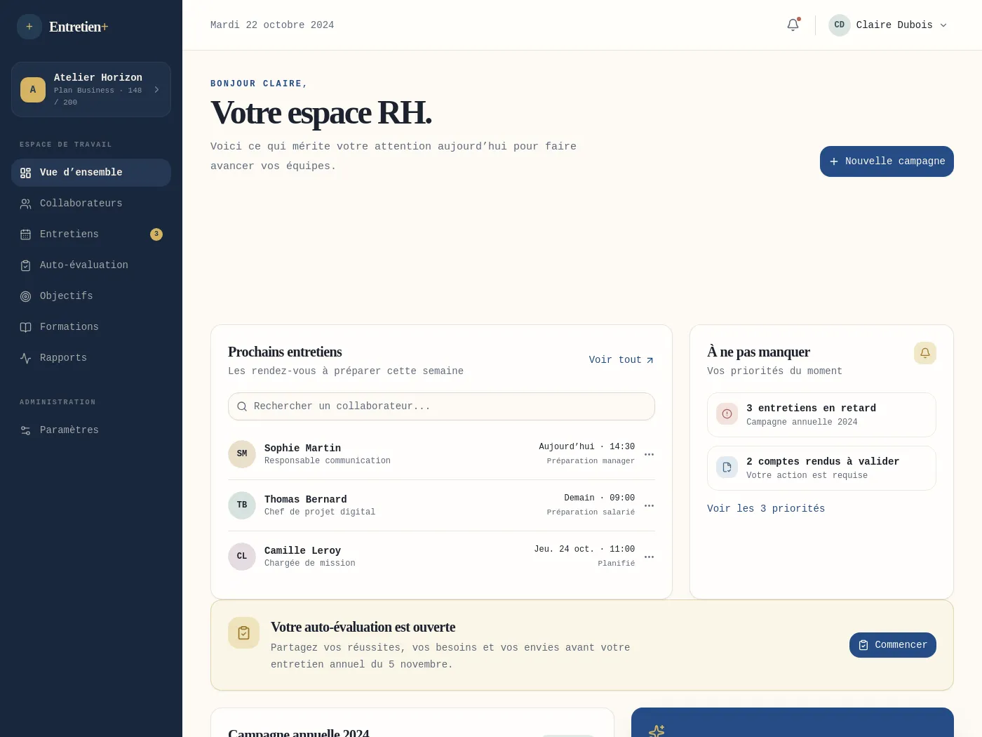 EntretienPlus SaaS RH Suite