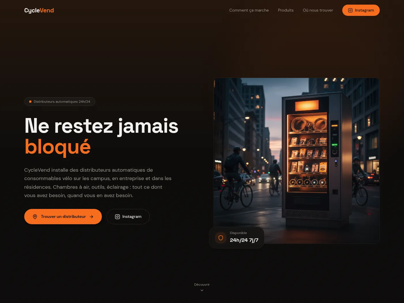CycleVend Website