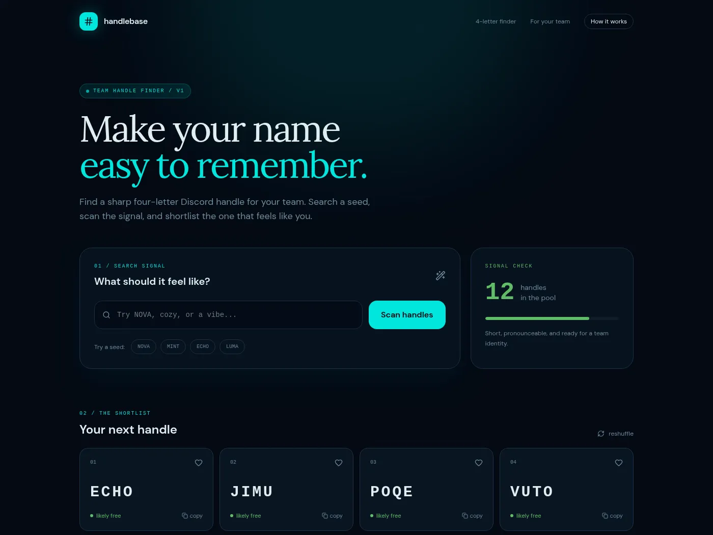 Discord Handle Finder