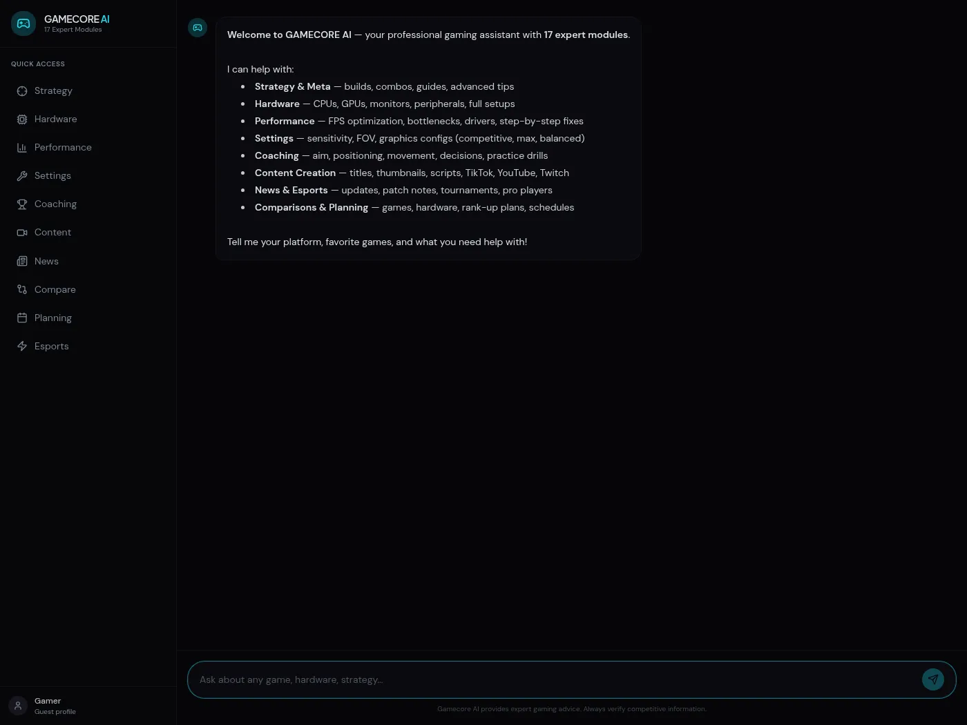 Gamecore AI Suite