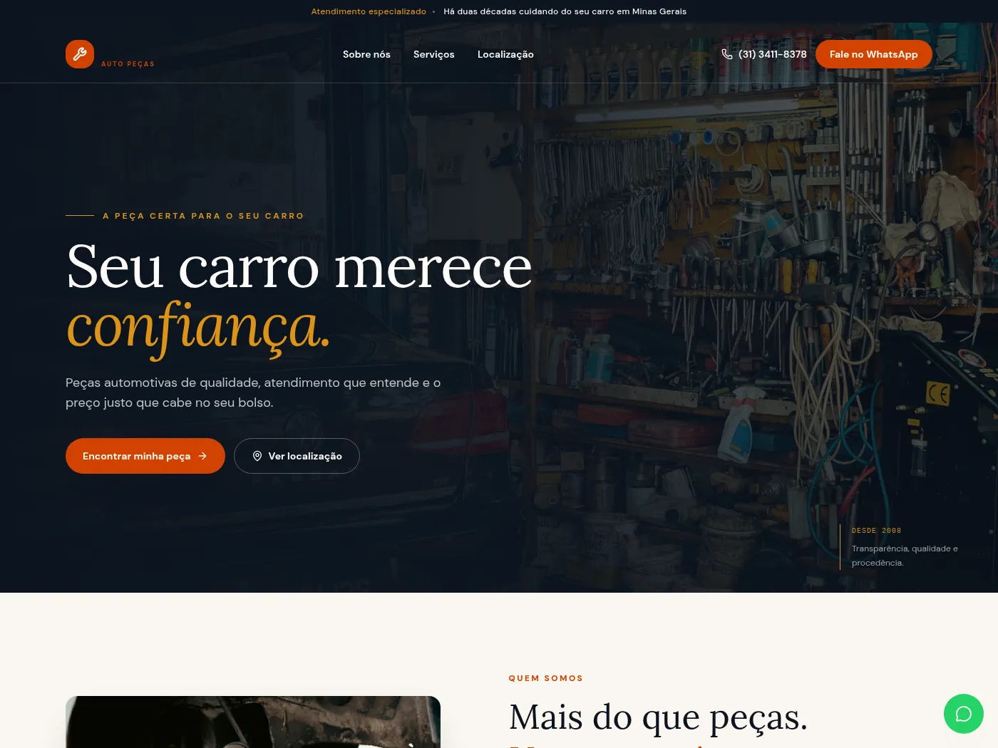 Atual Auto Peças Site