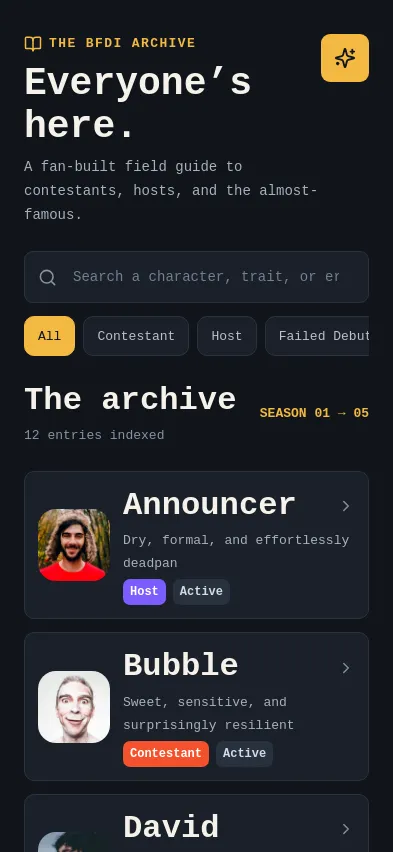 BFDI Encyclopedia App