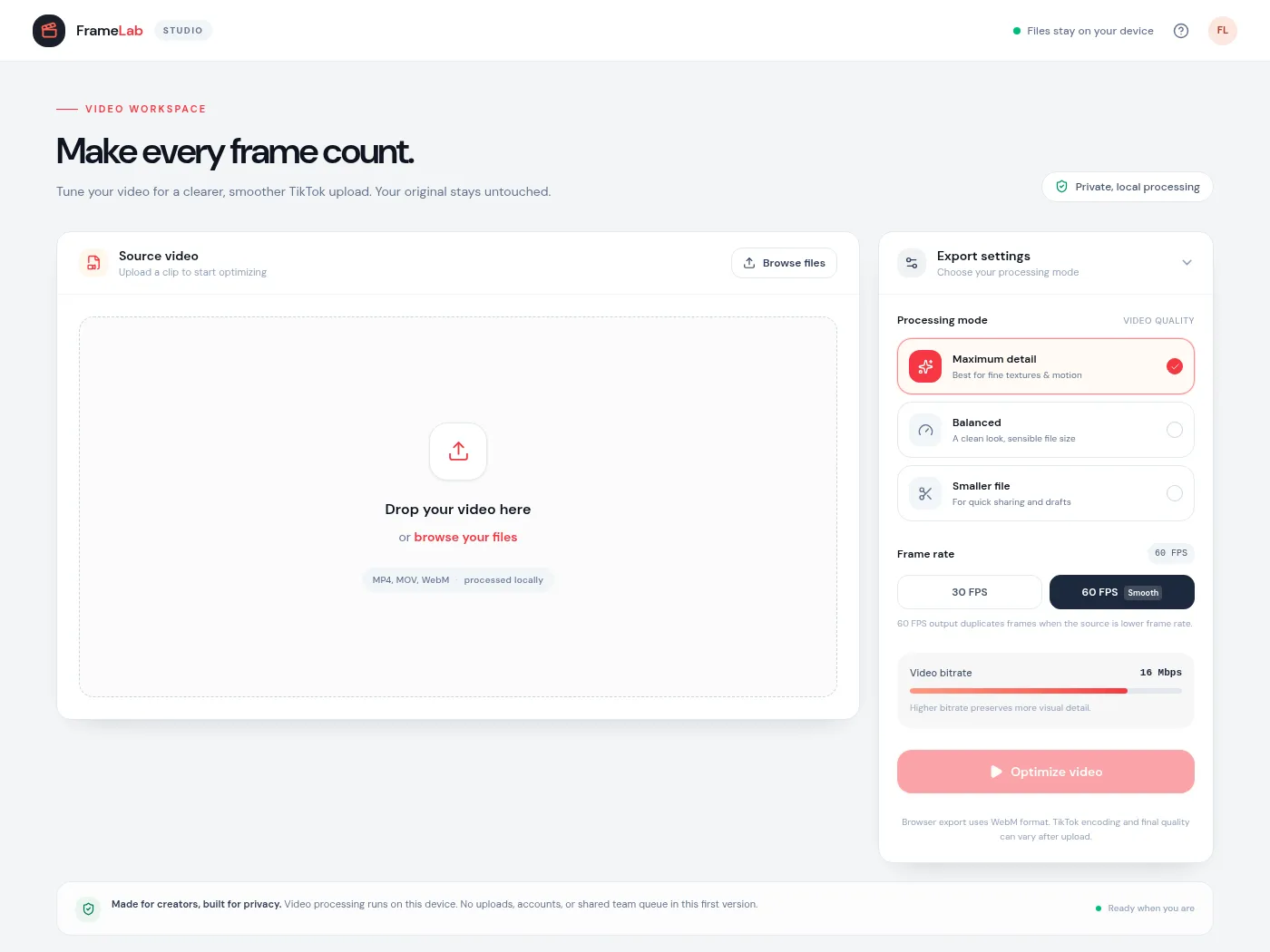TikTok Video Optimizer