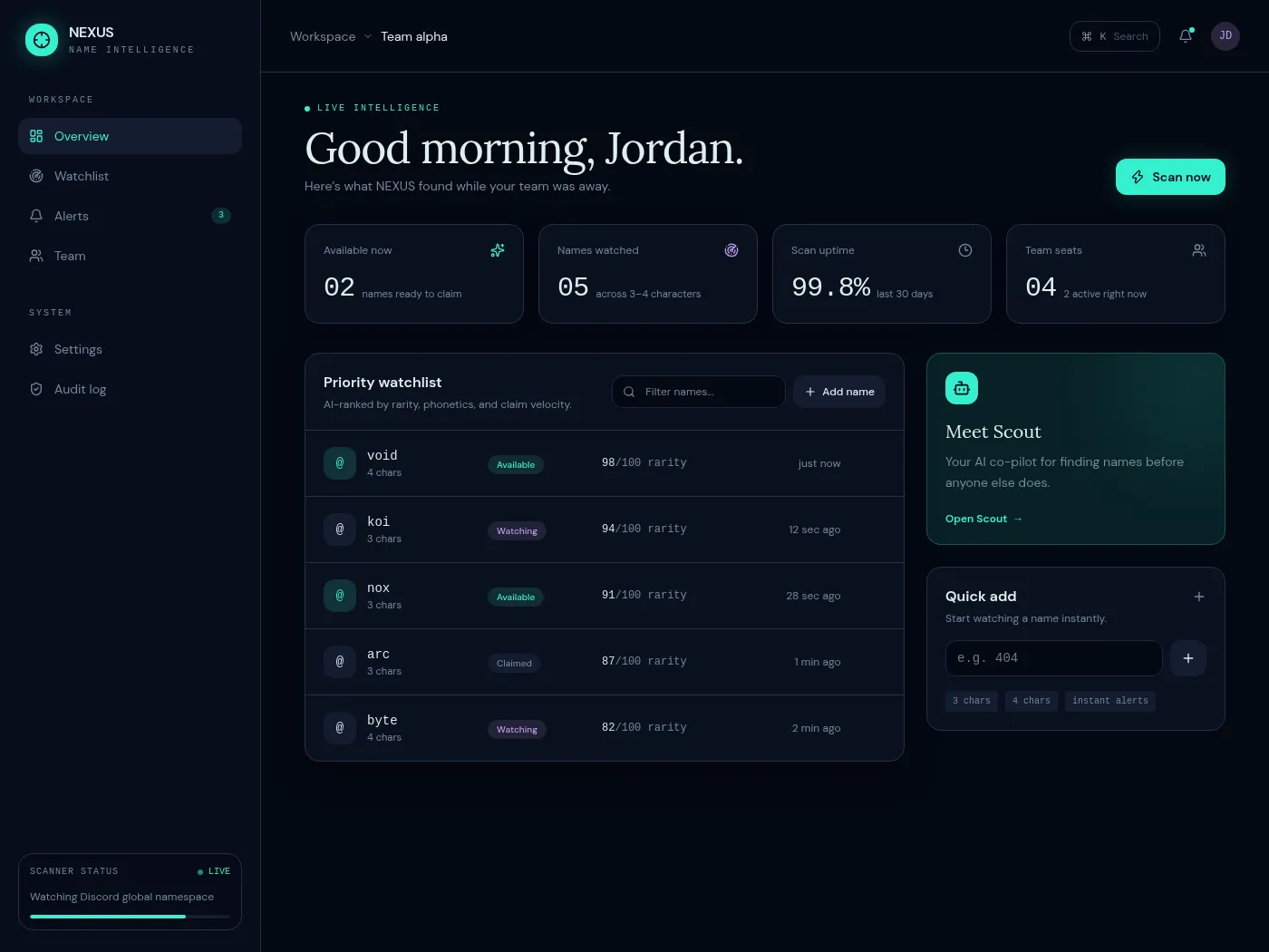 Discord Name Sniper