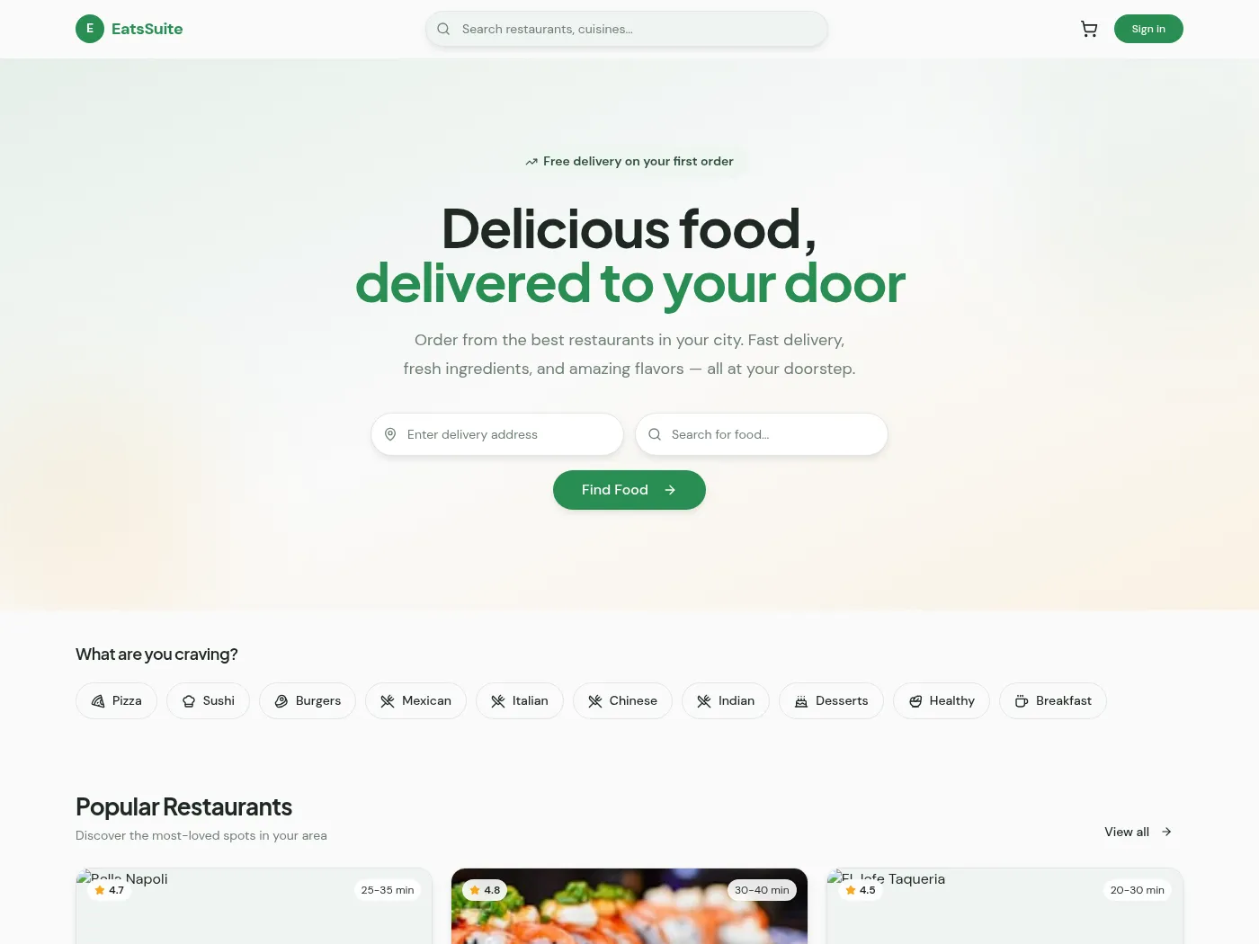 EatsSuite Delivery Platform