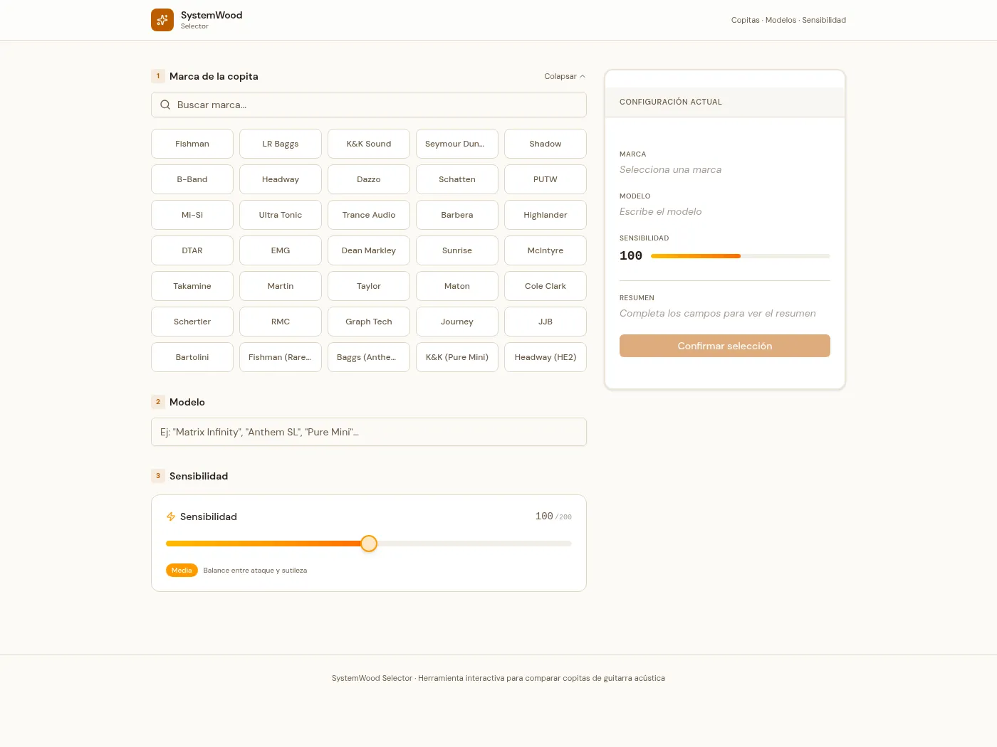 SystemWood Selector