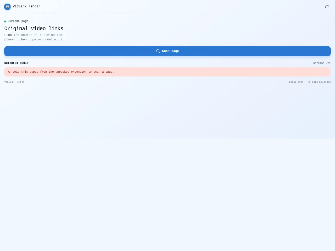 VidLink Finder Extension