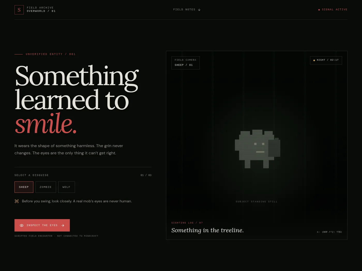 Smile Minecraft Horror Mod
