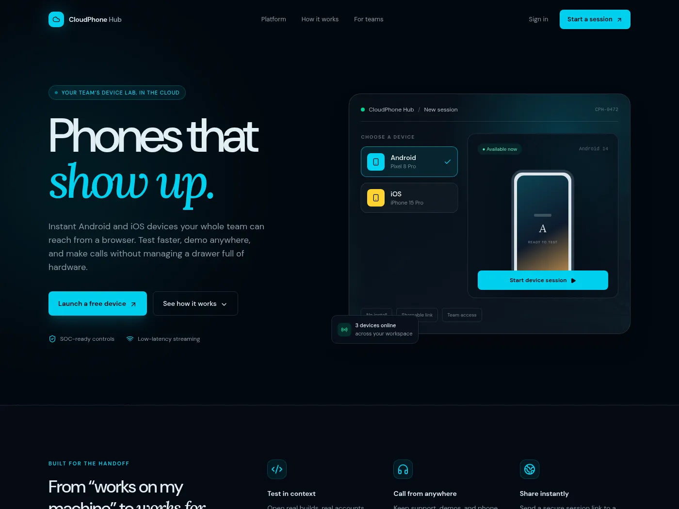 CloudPhone Hub