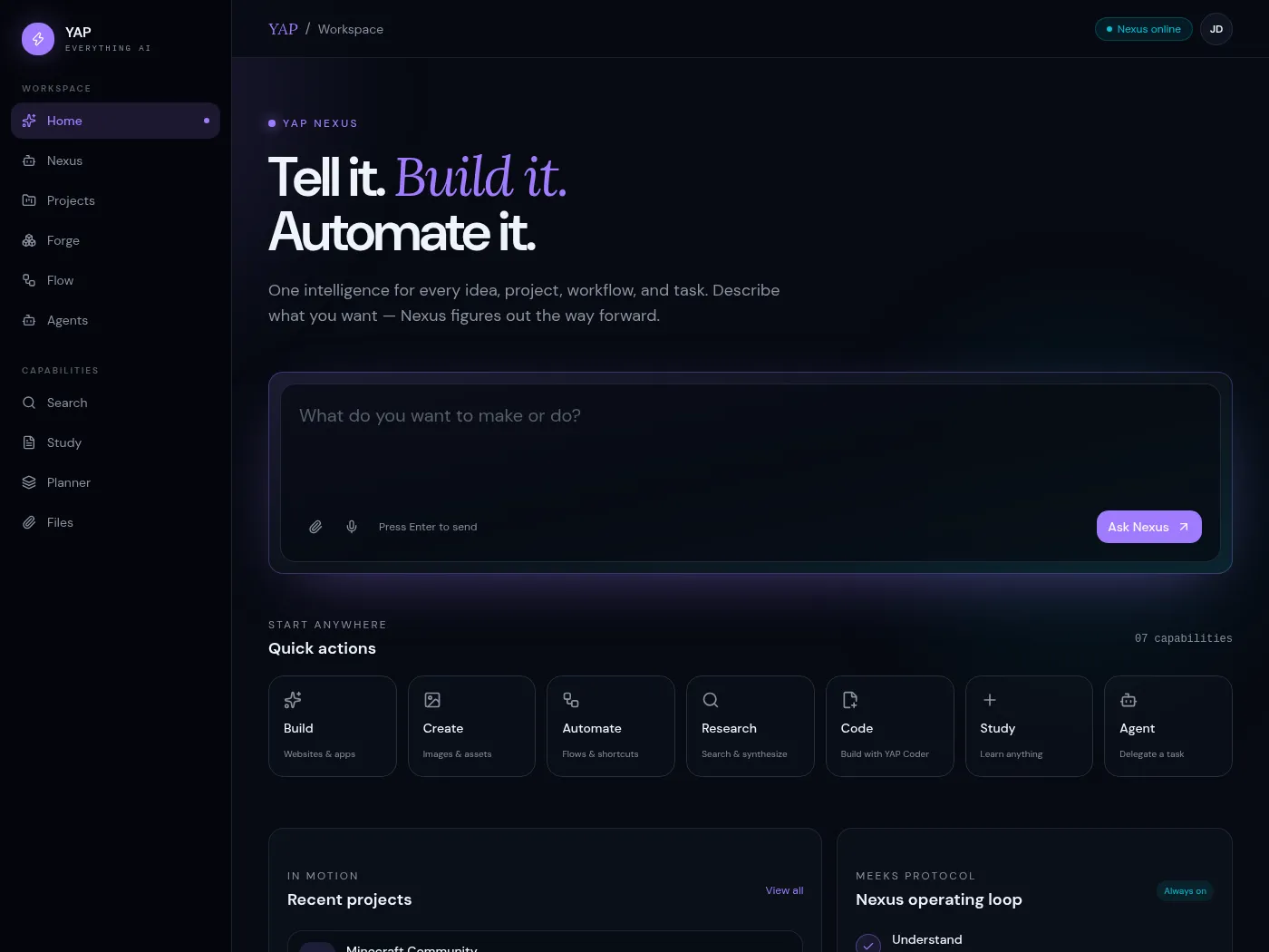 YAP — The Everything AI Platform