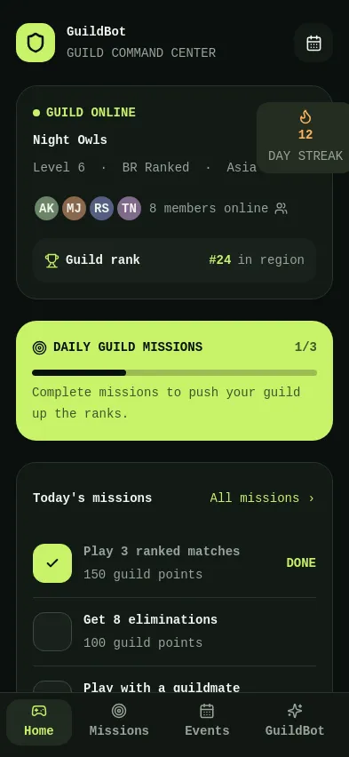 Free Fire GuildBot
