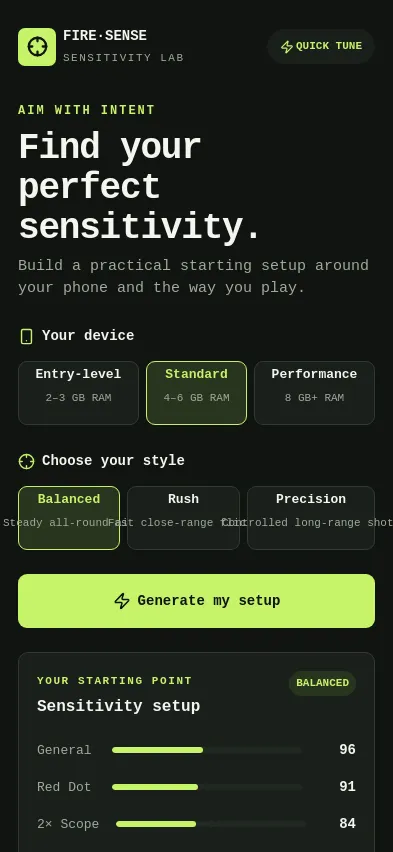 FireSense Optimizer