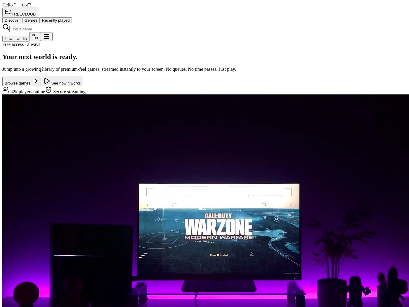 FreeCloud Gaming Hub