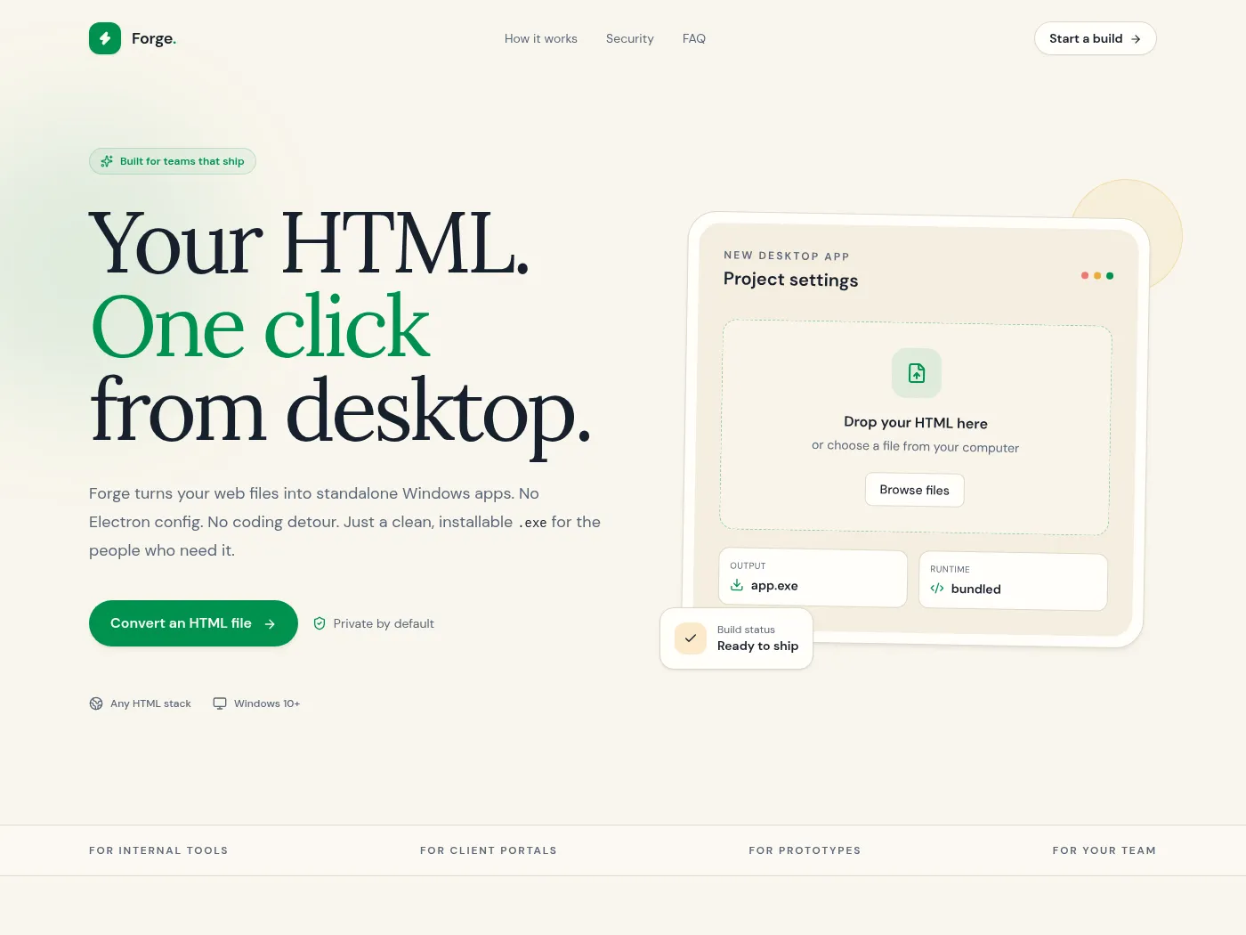 HTML to EXE Converter