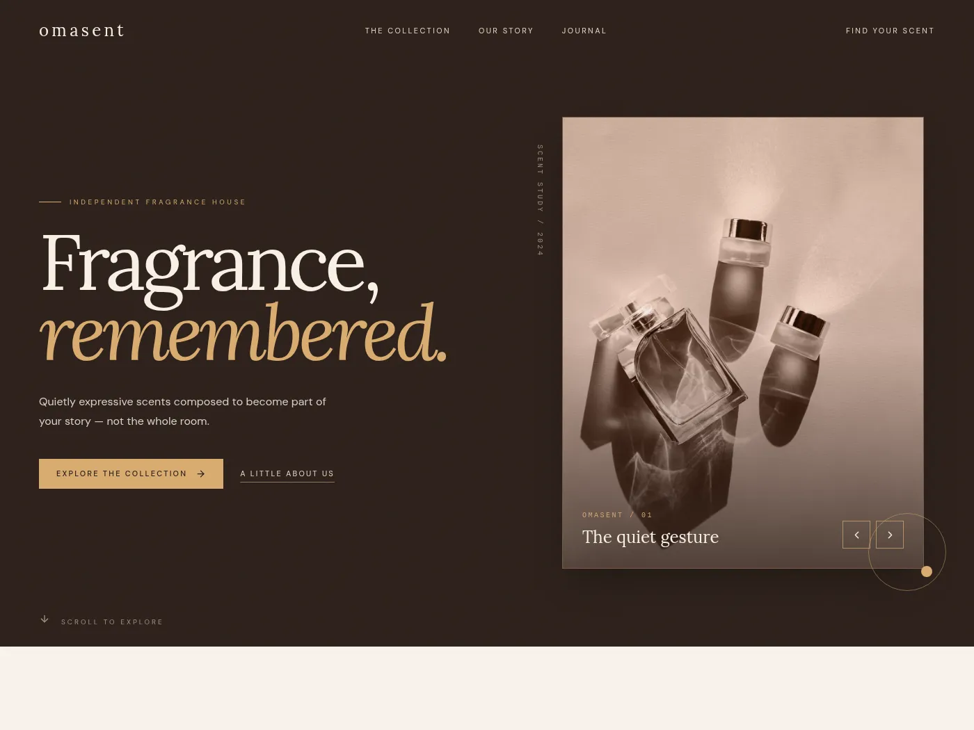 Omasent Perfume Site