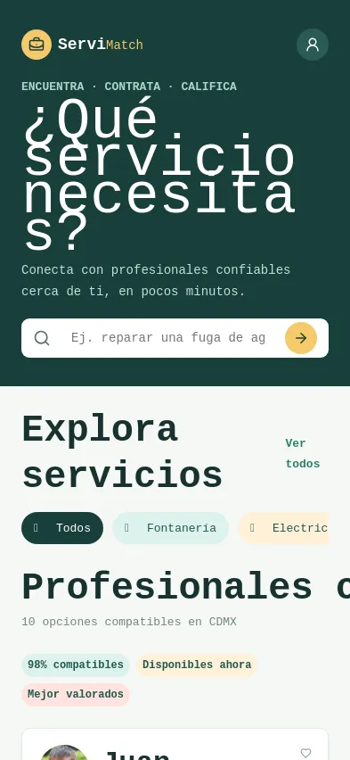 ServiMatch Marketplace App