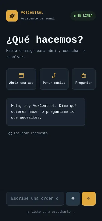 VozControl AI App