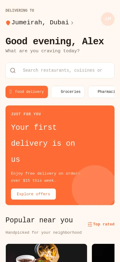 Delivo Mobile App