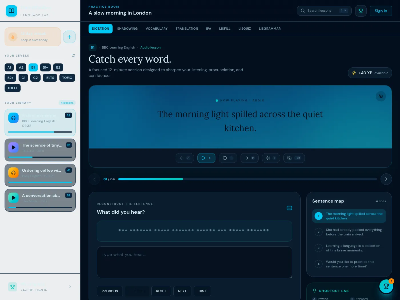 DictaShadow 3D Web