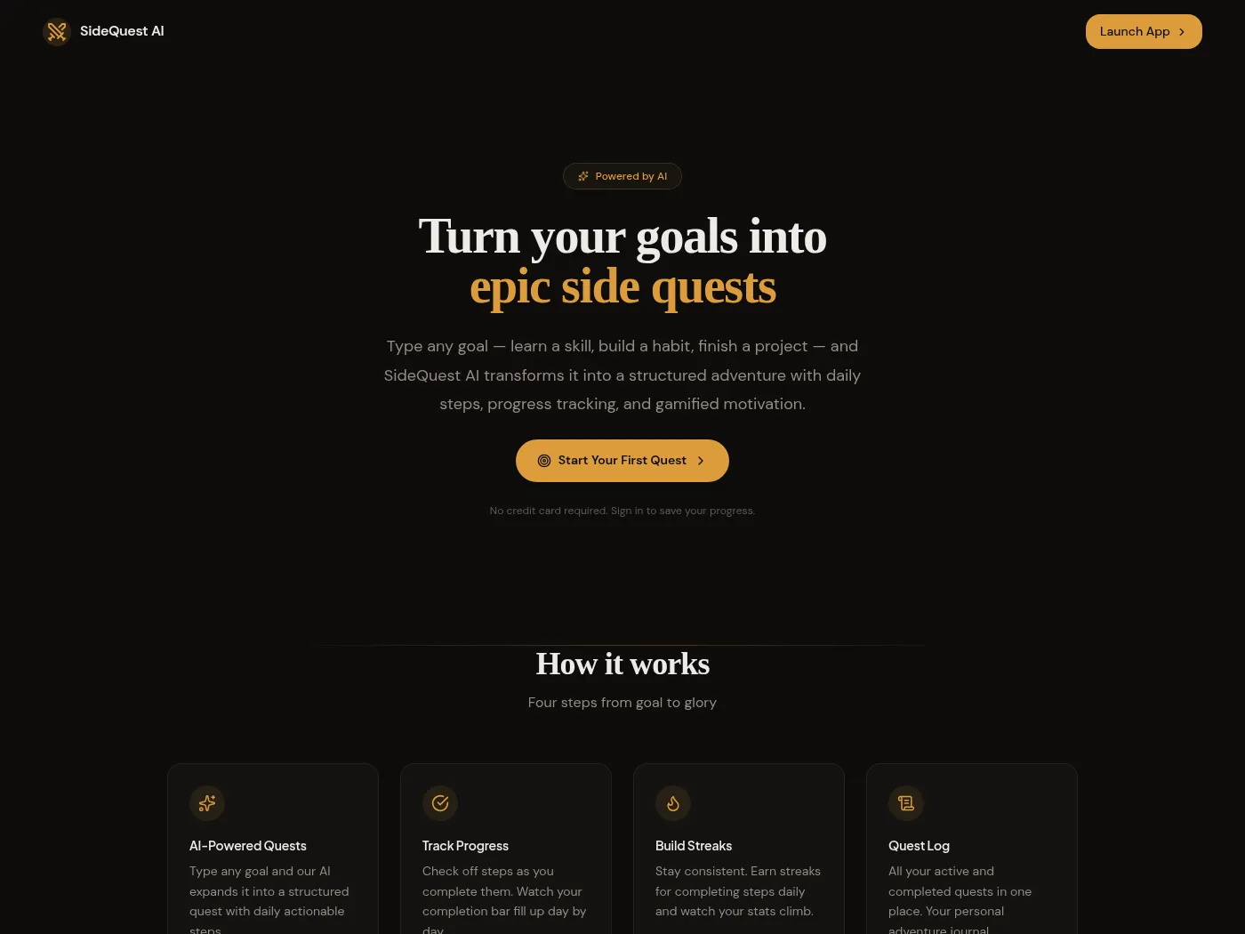 SideQuest AI Tracker
