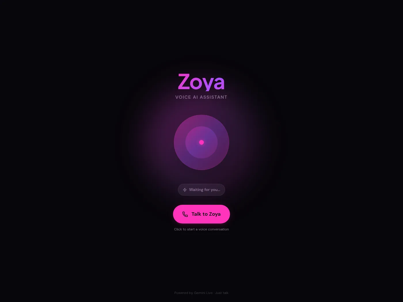 Zoya Voice Assistant