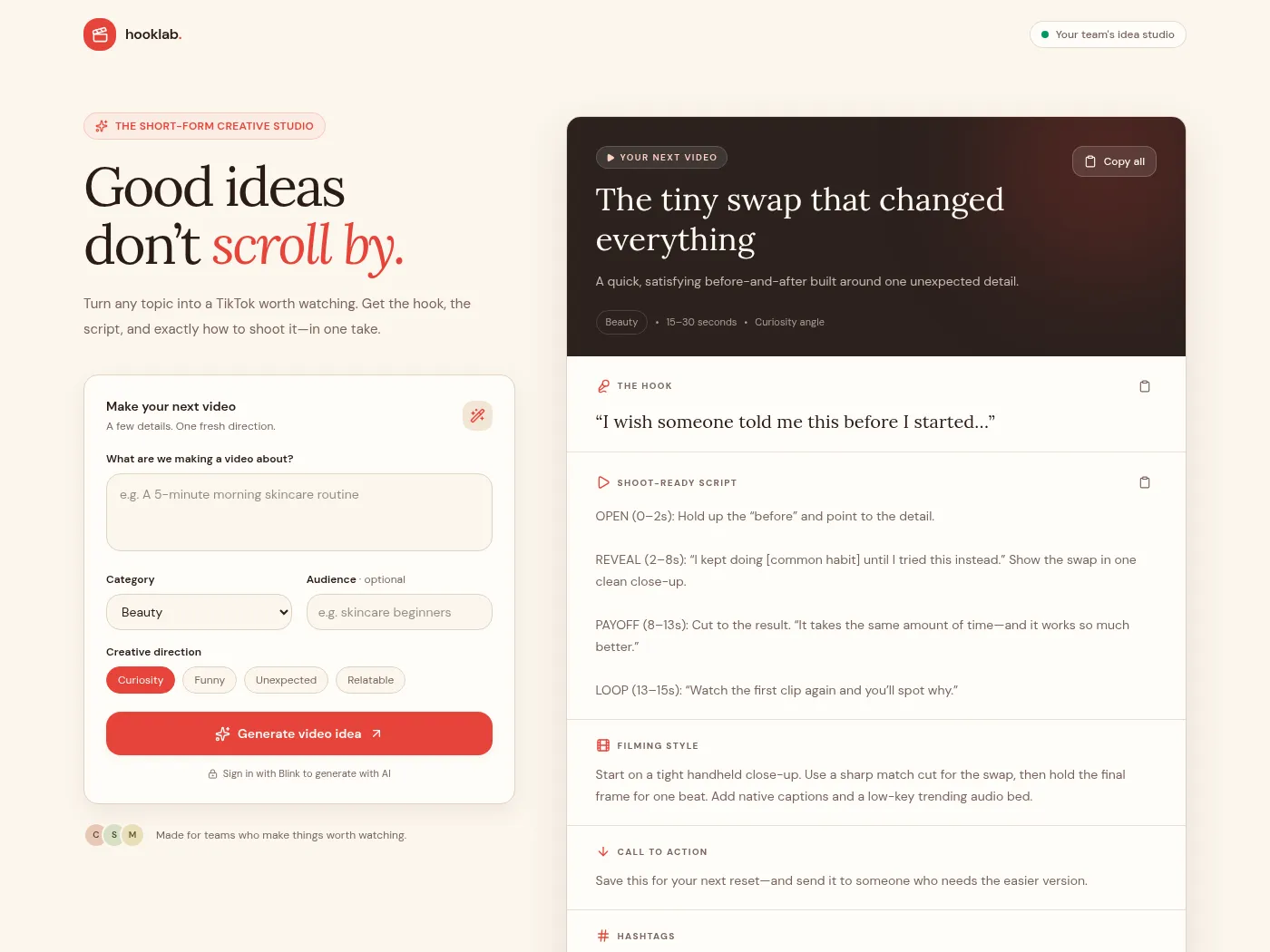Viral TikTok Idea Generator