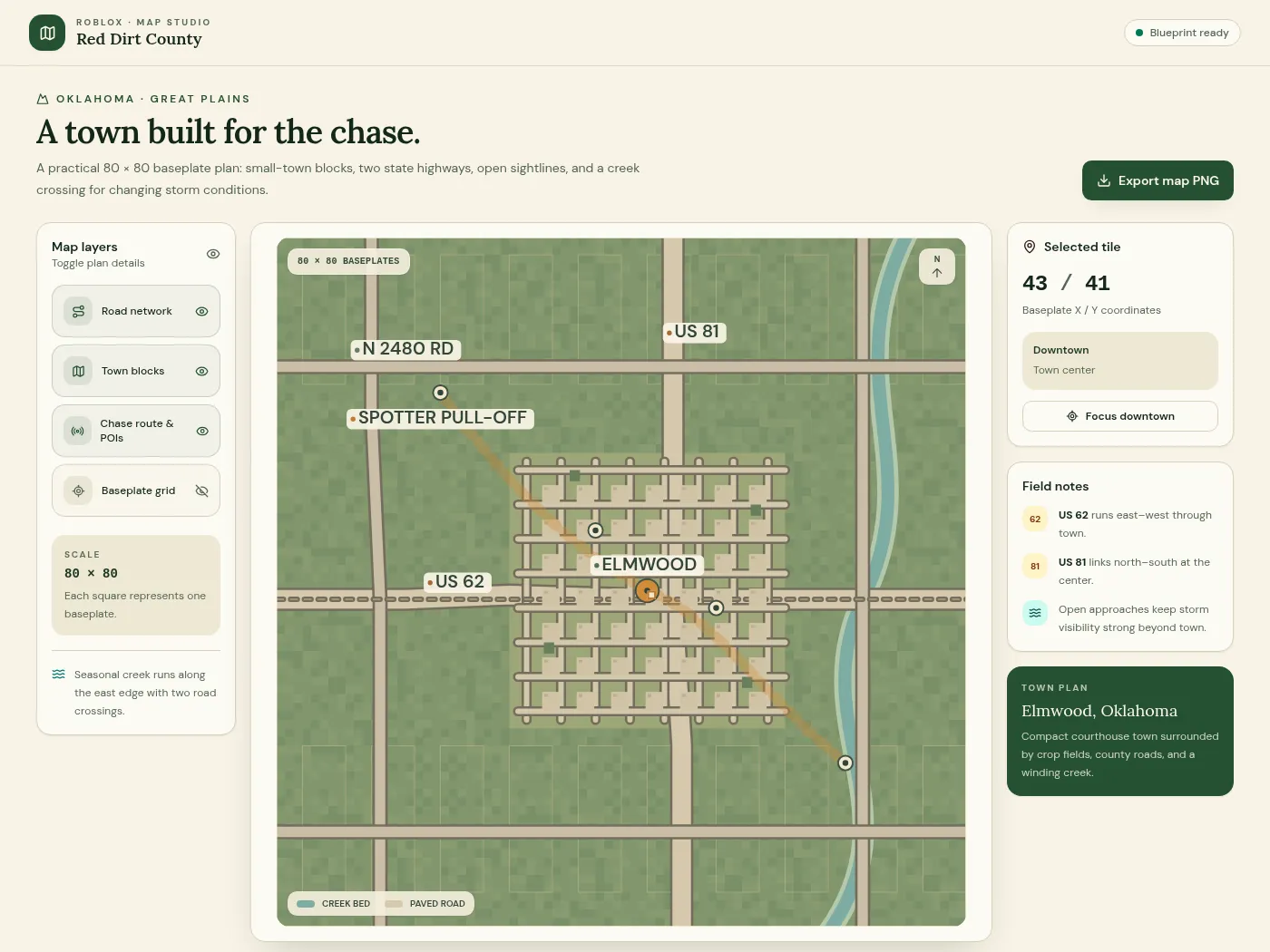 Tornado Chase Map Maker