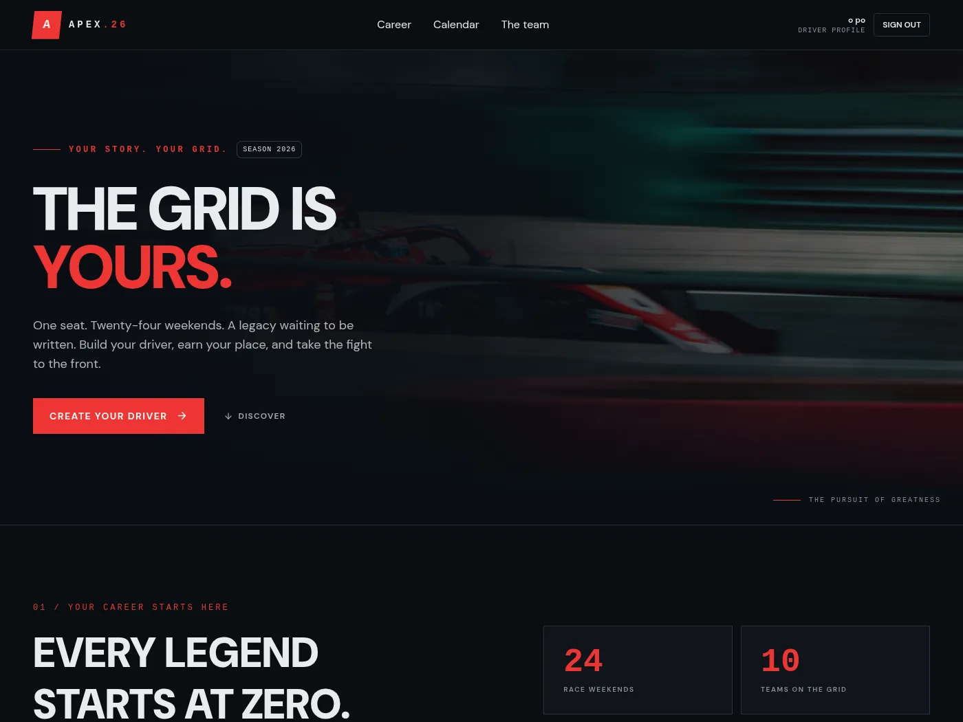 F1 Career Simulator