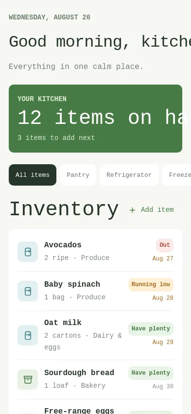 EasyPantry Mobile