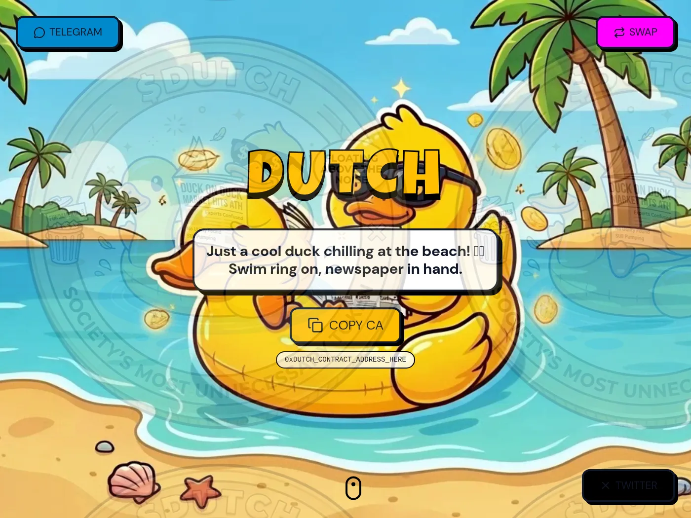 Dutch Cartoon Beach Page