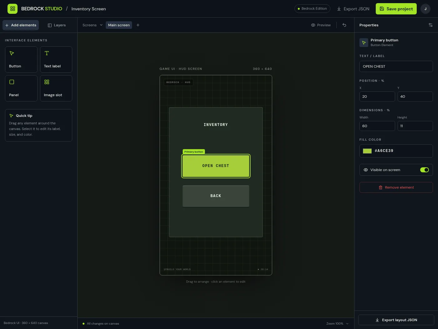 Bedrock GUI Studio
