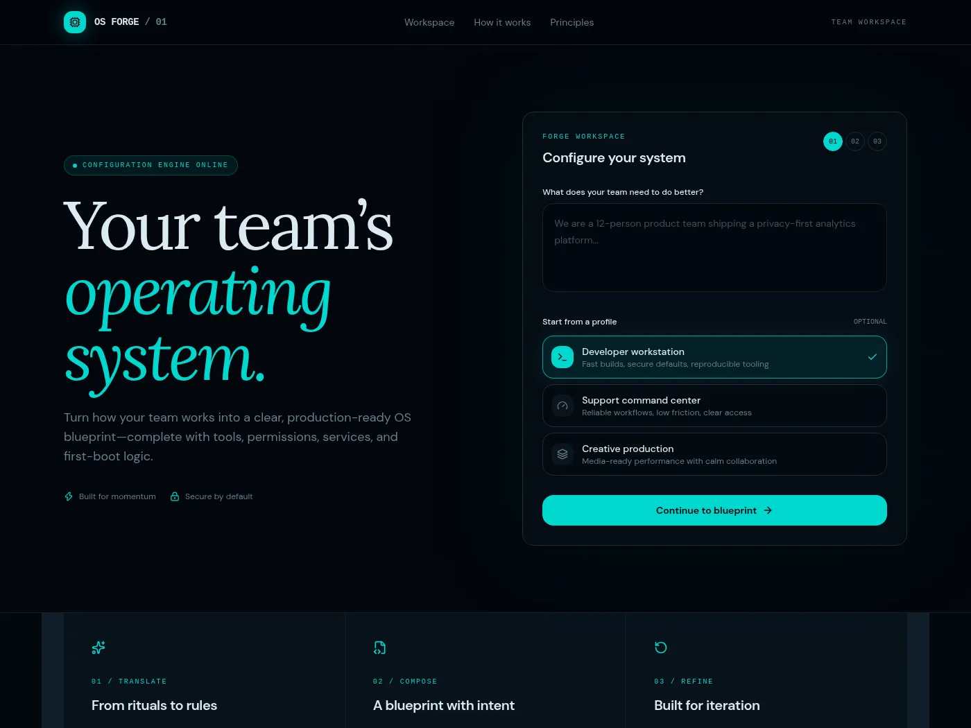 AIOperating System Builder